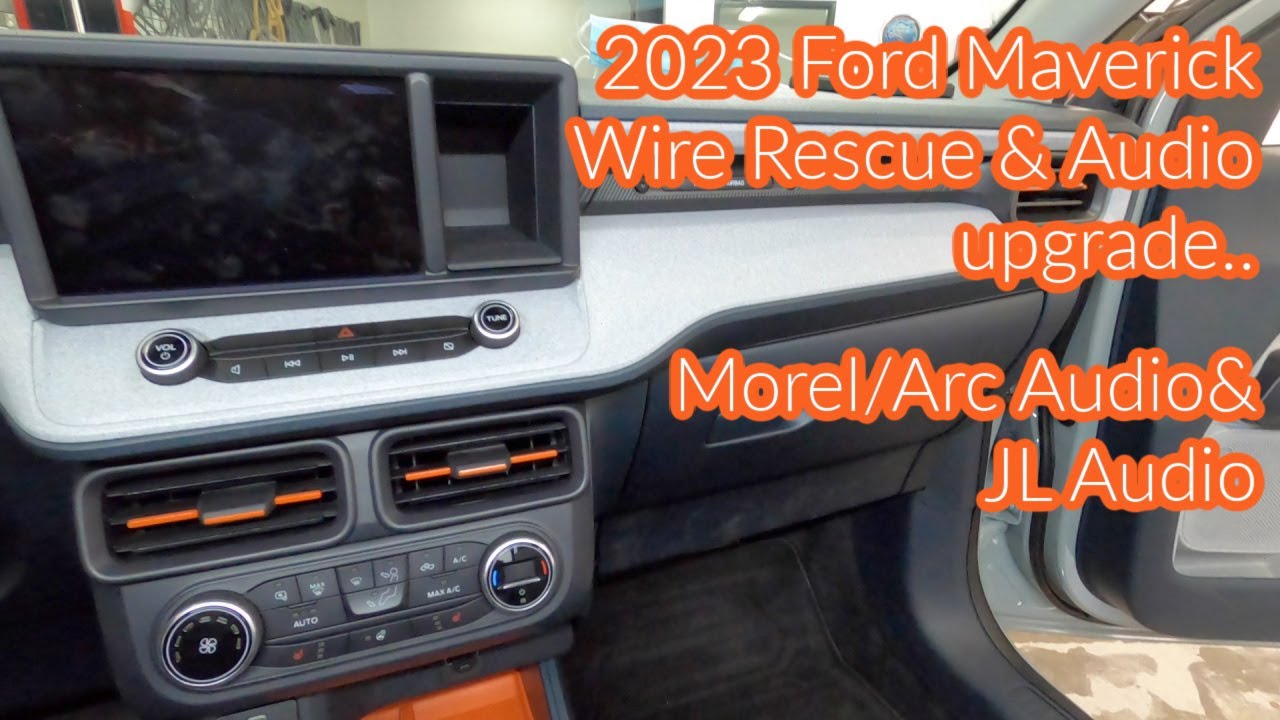 2023 Ford Maverick wire rescue & audio upgrade. Arc Audio Blackbird DSP ...