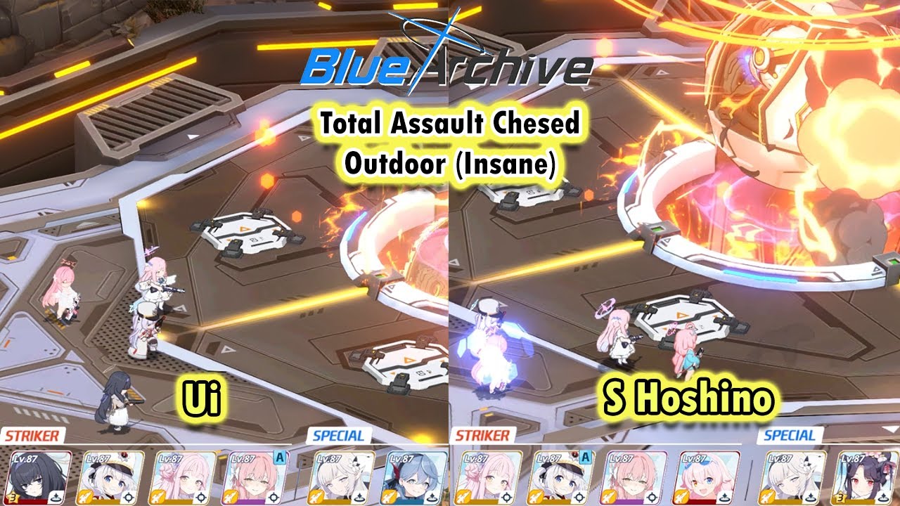 Blue Archive Global - Total Assault Chesed Outdoor Insane - YouTube