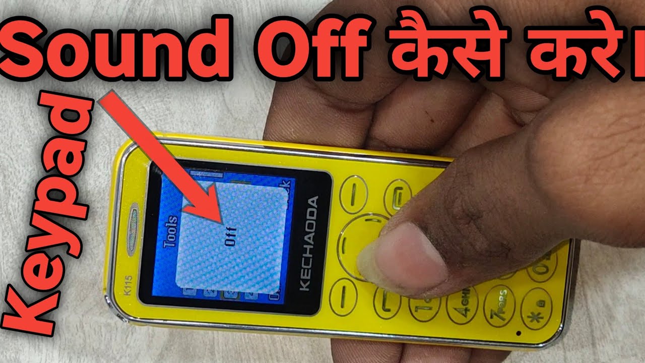 kechaoda k115 keypad sound off on kaise kare | kechoda mobile keypad ...