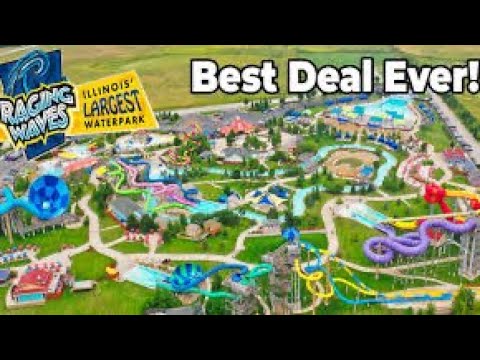 ALL WATER SLIDES at Raging Waves Waterpark in Yorkville IL (ILLINOIS ...