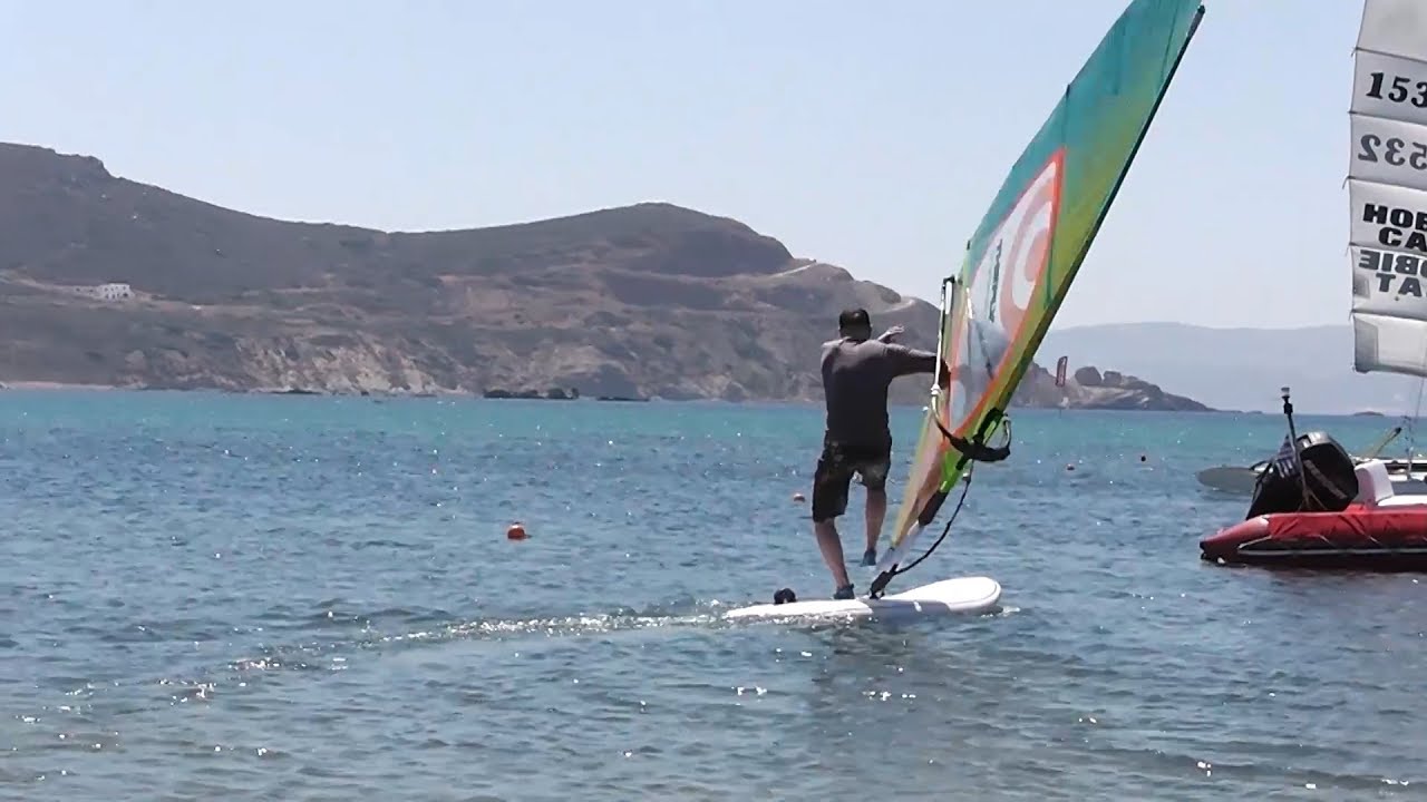 Windsurfing Freestyle Light Wind - Flowstyle in Naxos Greece - YouTube