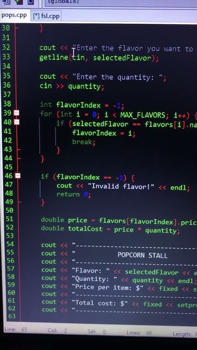 Pop Corn Stall C Coding Cpp Code Codemasters Codinglife Codingninja Coderstokyo Coders