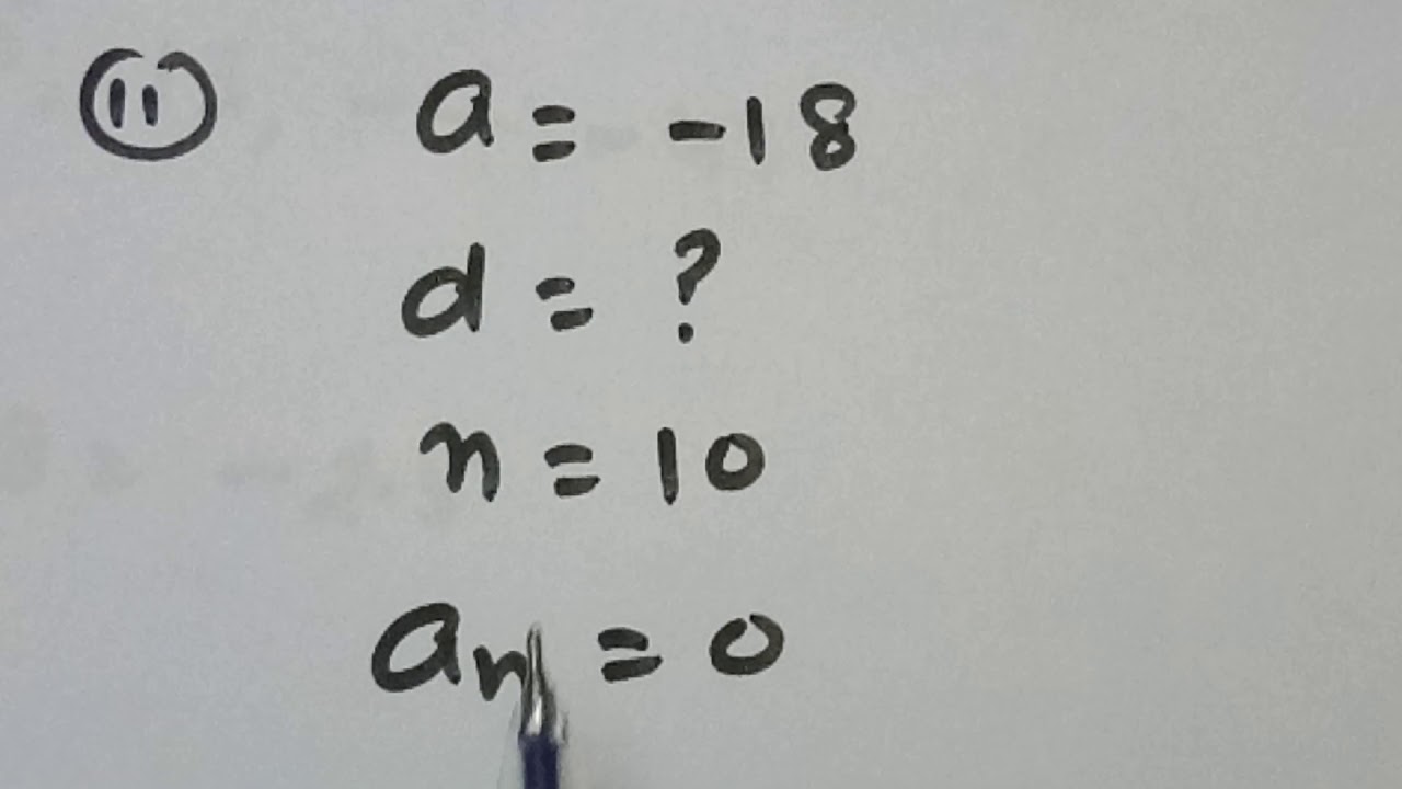 Ex5.2,QNo. 1(2), find common difference in this AP, class 10 - YouTube