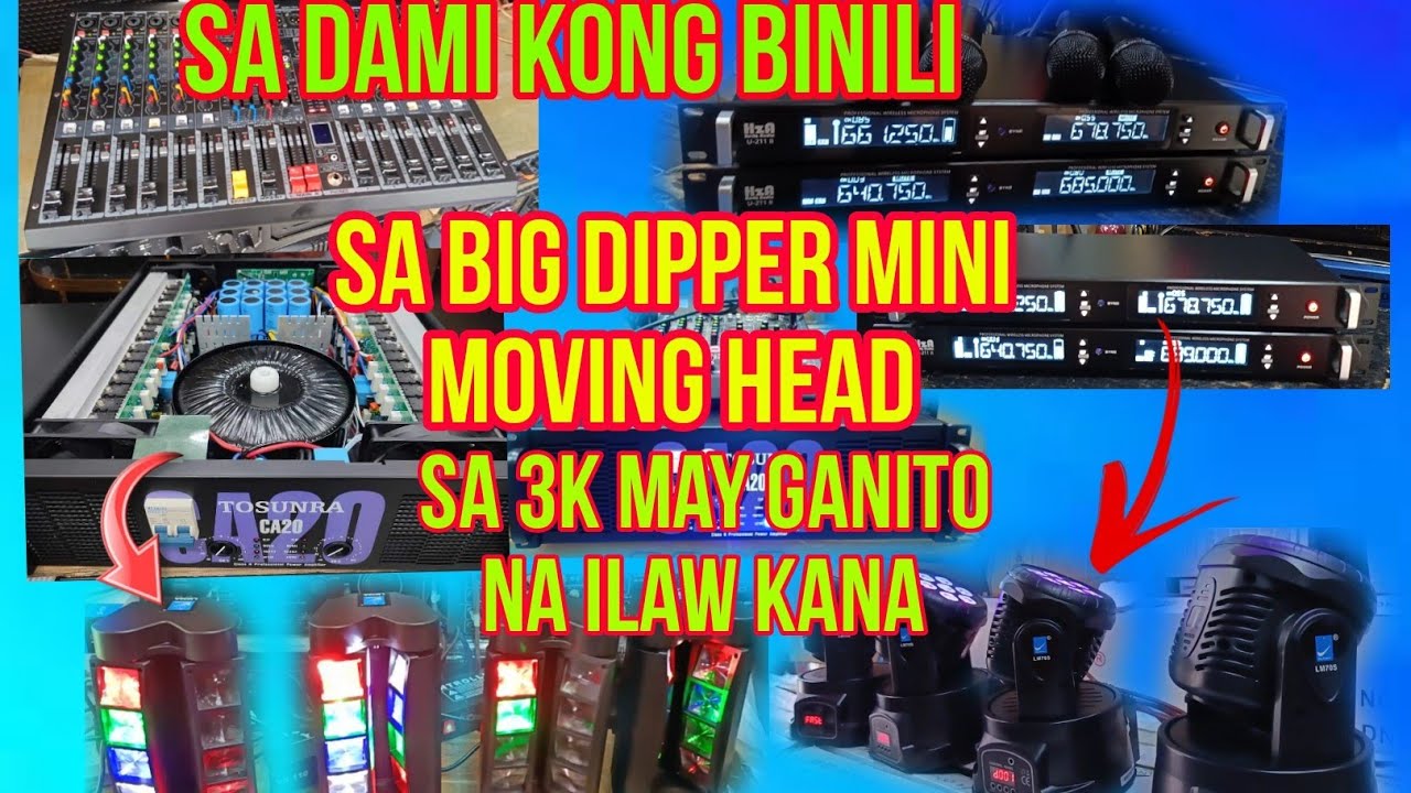 sa presyong 3k may👉 Big Dipper LM-70s or LM-30A mini moving head kana ...