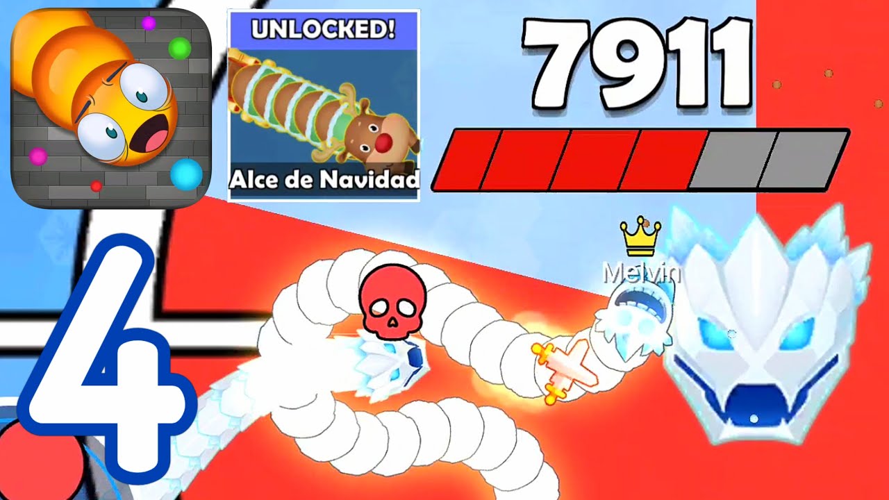 Sneak Snake-(Gameplay 4)-Desbloqueando ALCE DE NAVIDAD - YouTube