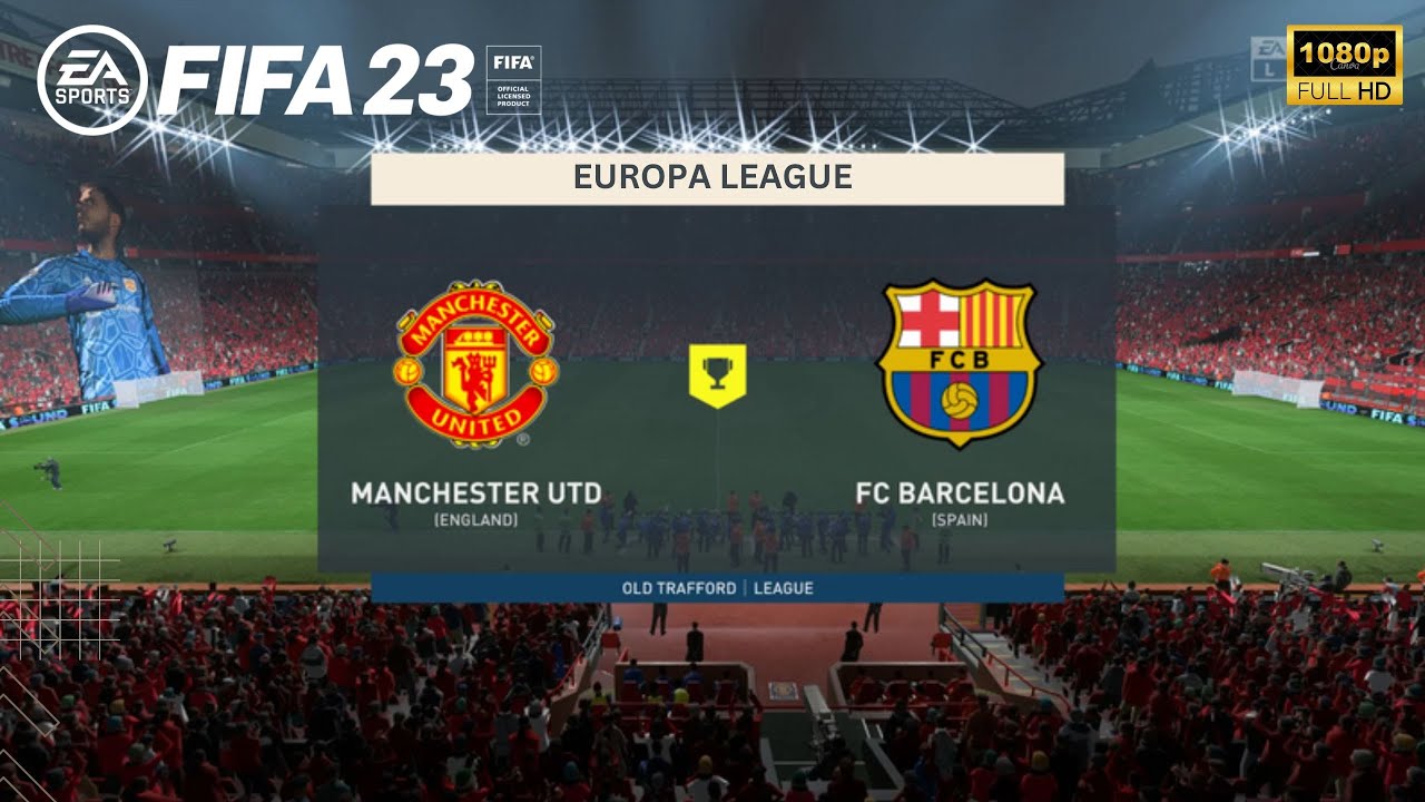 Fifa 23 Manchester United Vs Bercelona Ft Martial Vs Lewandowski