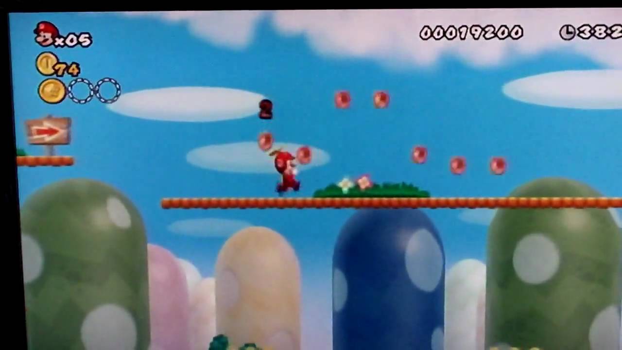 New super mario bros wii walkthrough [part 1] - YouTube