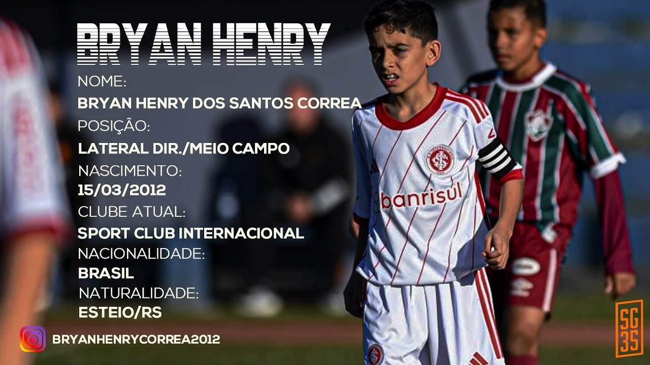 Bryan Henry dos Santos Correa 15/03/2012 - Lateral Dir./Meio Campo - YouTube