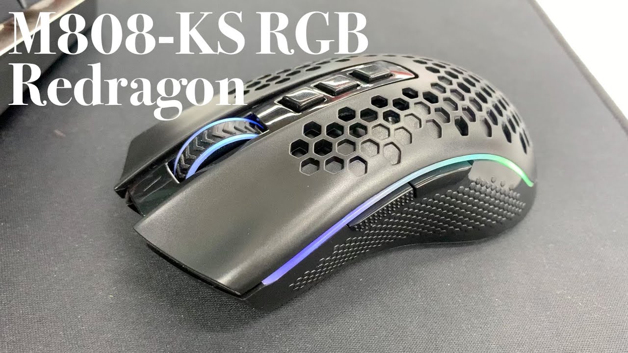 Redragon Storm Pro Wireless M808-KS RGB USB 2.4G Lightweight Gaming ...