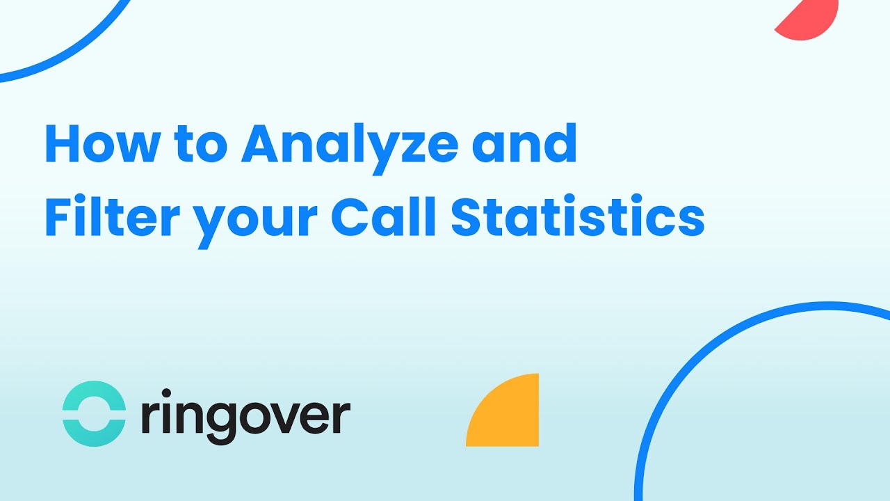 How to Analyze and Filter your Call Statistics - YouTube
