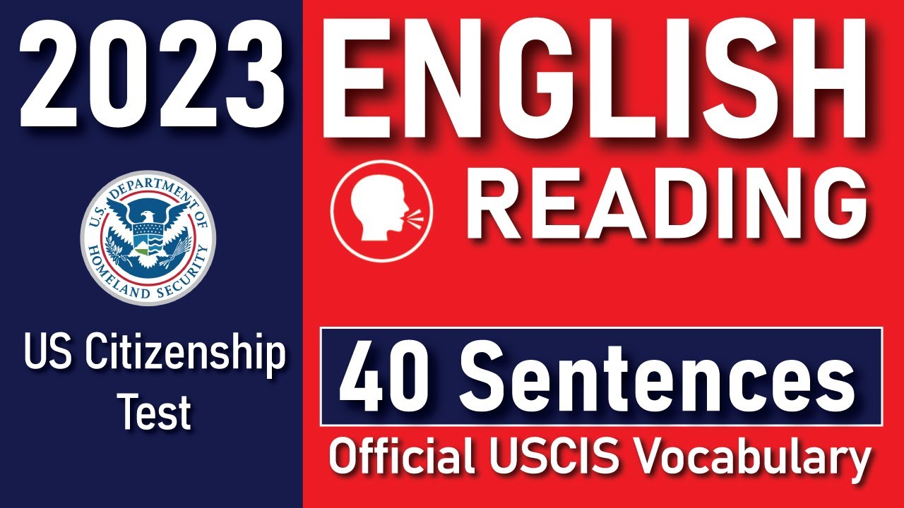 2023 US Citizenship English Reading Test Practice | Official USCIS ...
