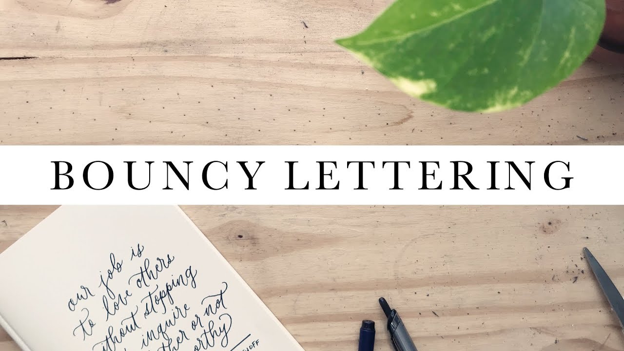 The Bouncy Script | Modern Cursive Series | Authentic by Frani - YouTube