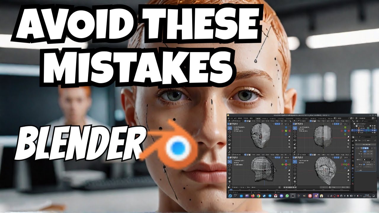 Face Modeling in Blender: 3 Common Mistakes to AVOID! - YouTube