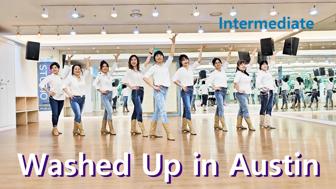 Washed Up in Austin Line Dance (Intermediate) - YouTube