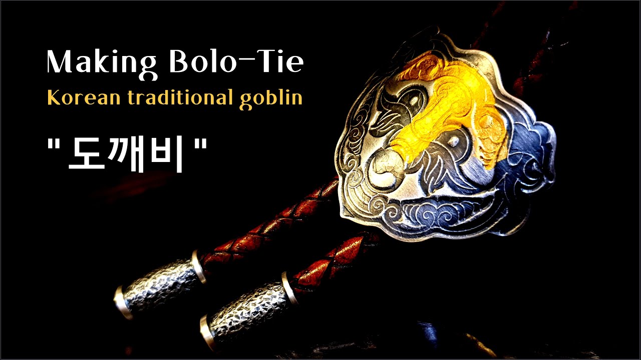 Making "Dokkaebi" BOLO-TIE / Korean traditional goblin - YouTube