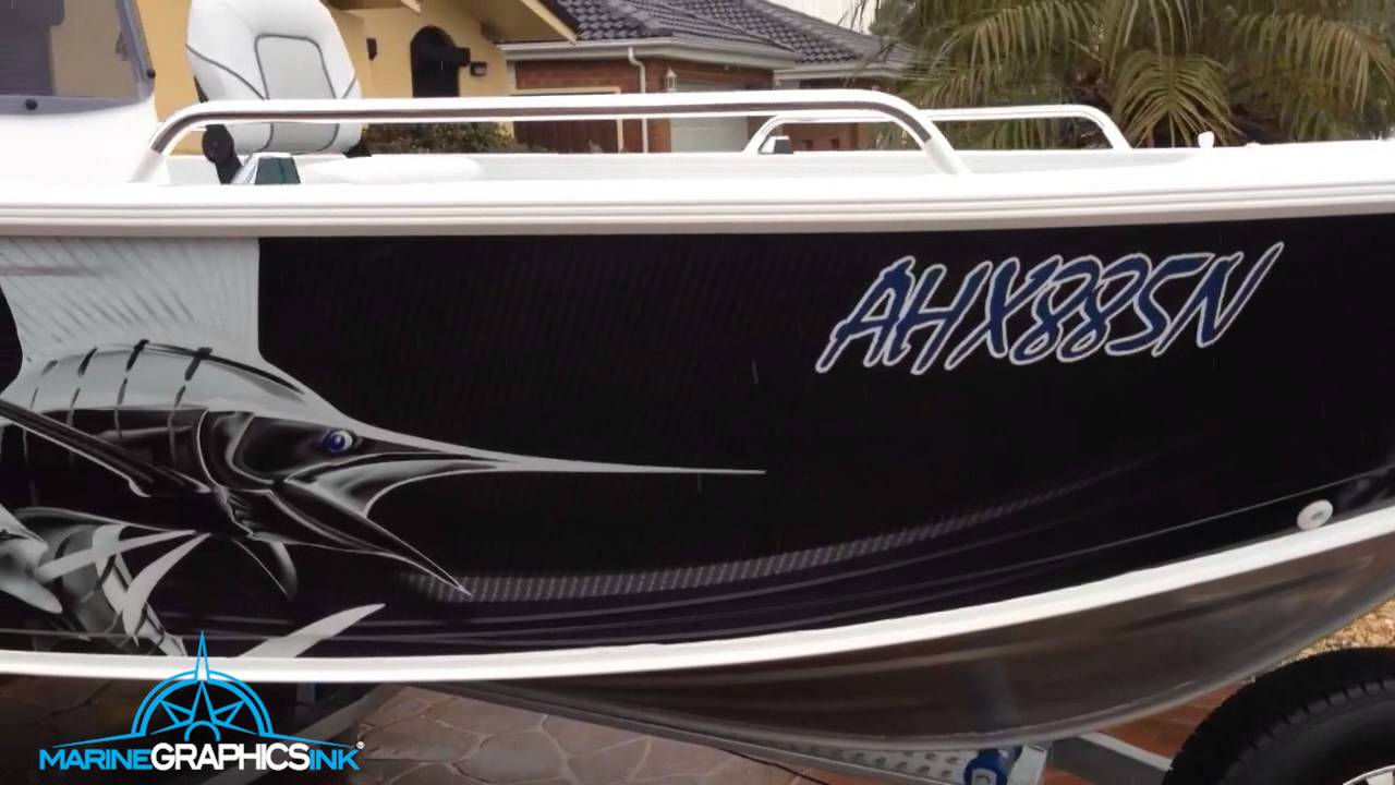 Boat wrap of Pelagics digital. Marine Graphics Ink - YouTube