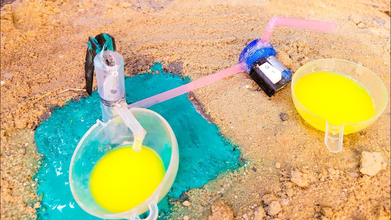 How to make water pump | Science project | Electric water pump ...