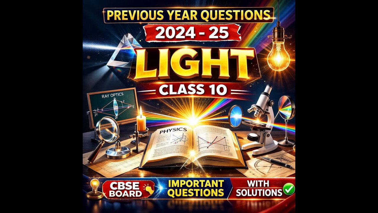 Class 10 Light Numerical 24-25 previous year question Part 3 - YouTube