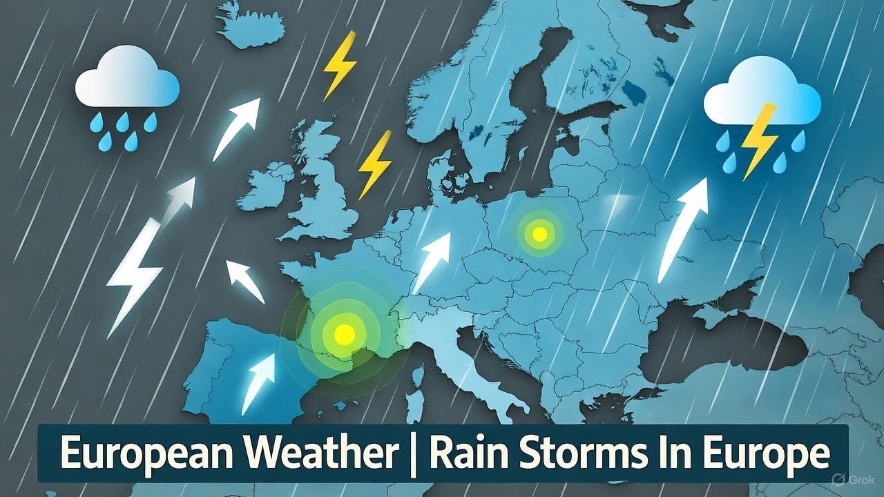 European Weather | Rain Storms In Europe#EuropeWeather #ECMWFModel # ...