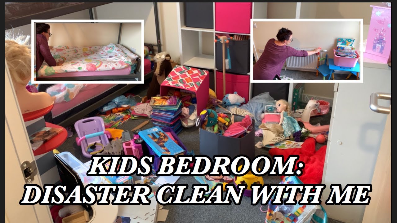 EXTREME DEEP CLEAN & DECLUTTER | KIDS BEDROOM DISASTER | COLLAB with ...