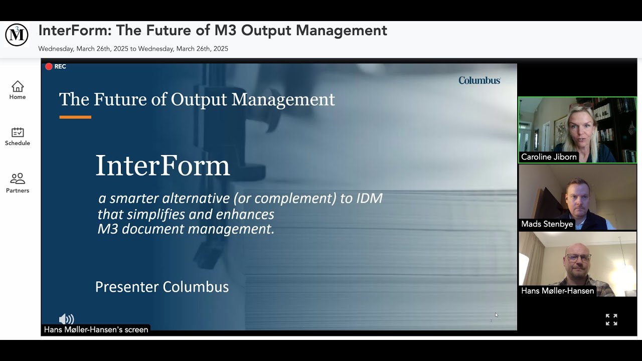 InterForm: The Future of M3 Output Management - YouTube