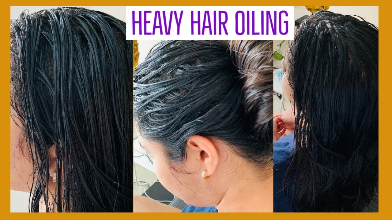 Heavy hair oiling challenge || 100ML oil || Massage and - YouTube