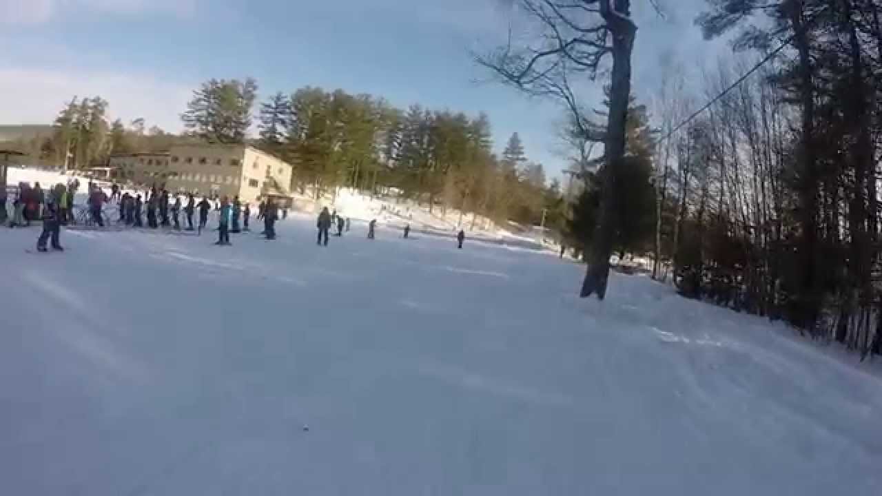 Skiing at King Pine Ski Resort - New Hampshire - YouTube