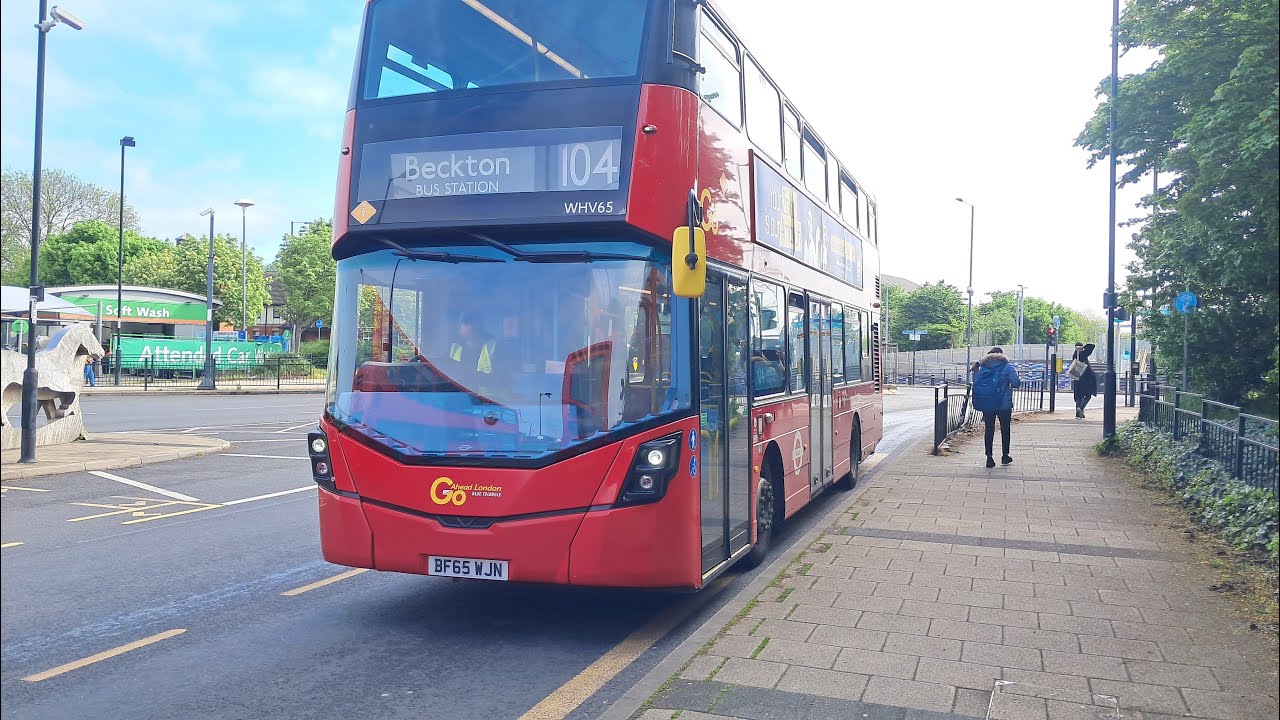 FRV: Route 104 Stratford-Beckton Bus Station | WHV65 (BD65WJN) - YouTube