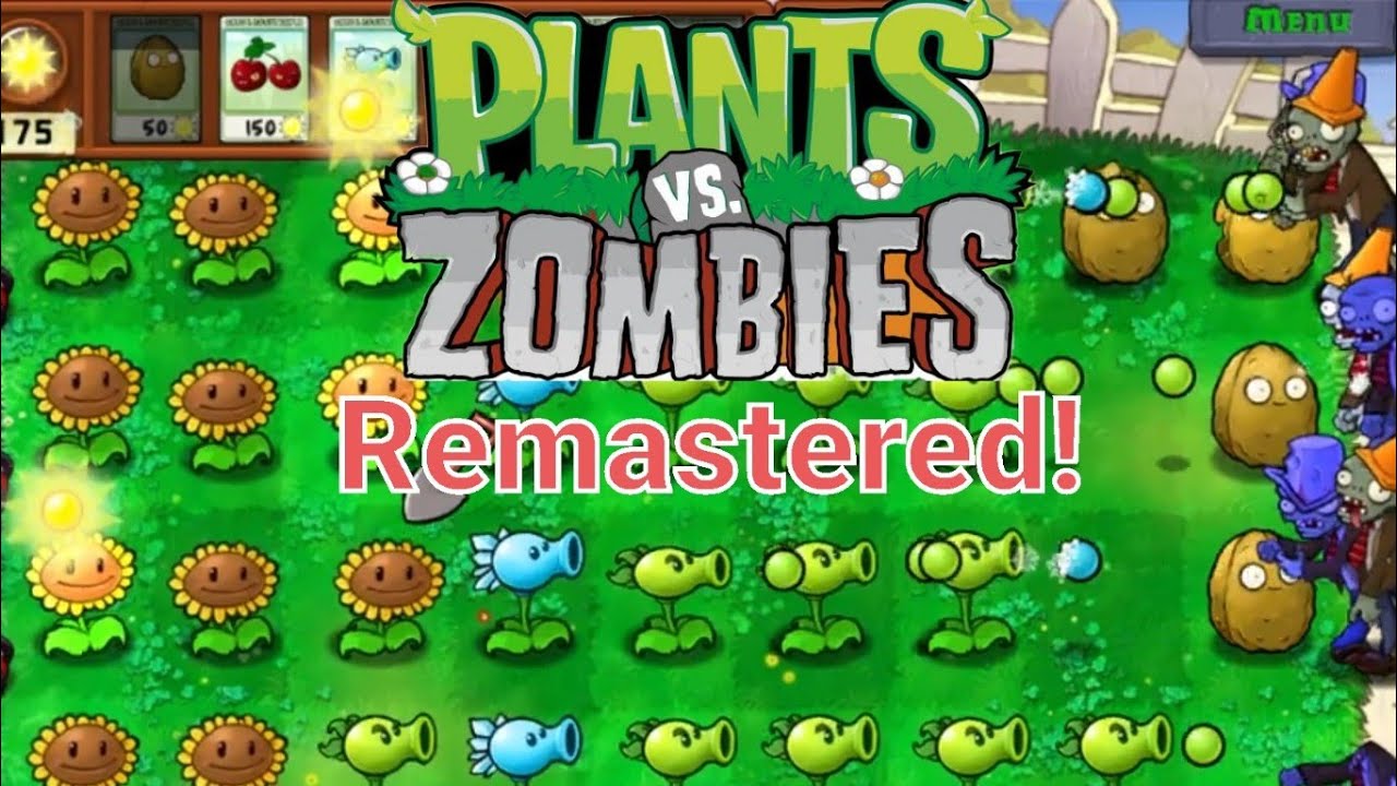 Plant Vs Zombies(PC) Remastered GamePlay(#1) - YouTube