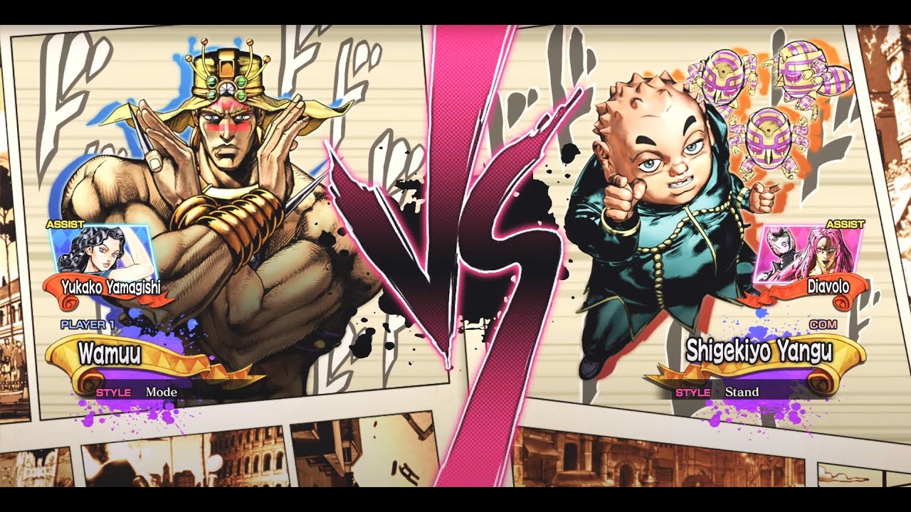 "JoJo's Bizarre Adventure: Wamuu vs Shigekiyo - All-Star Battle R PS5 ...