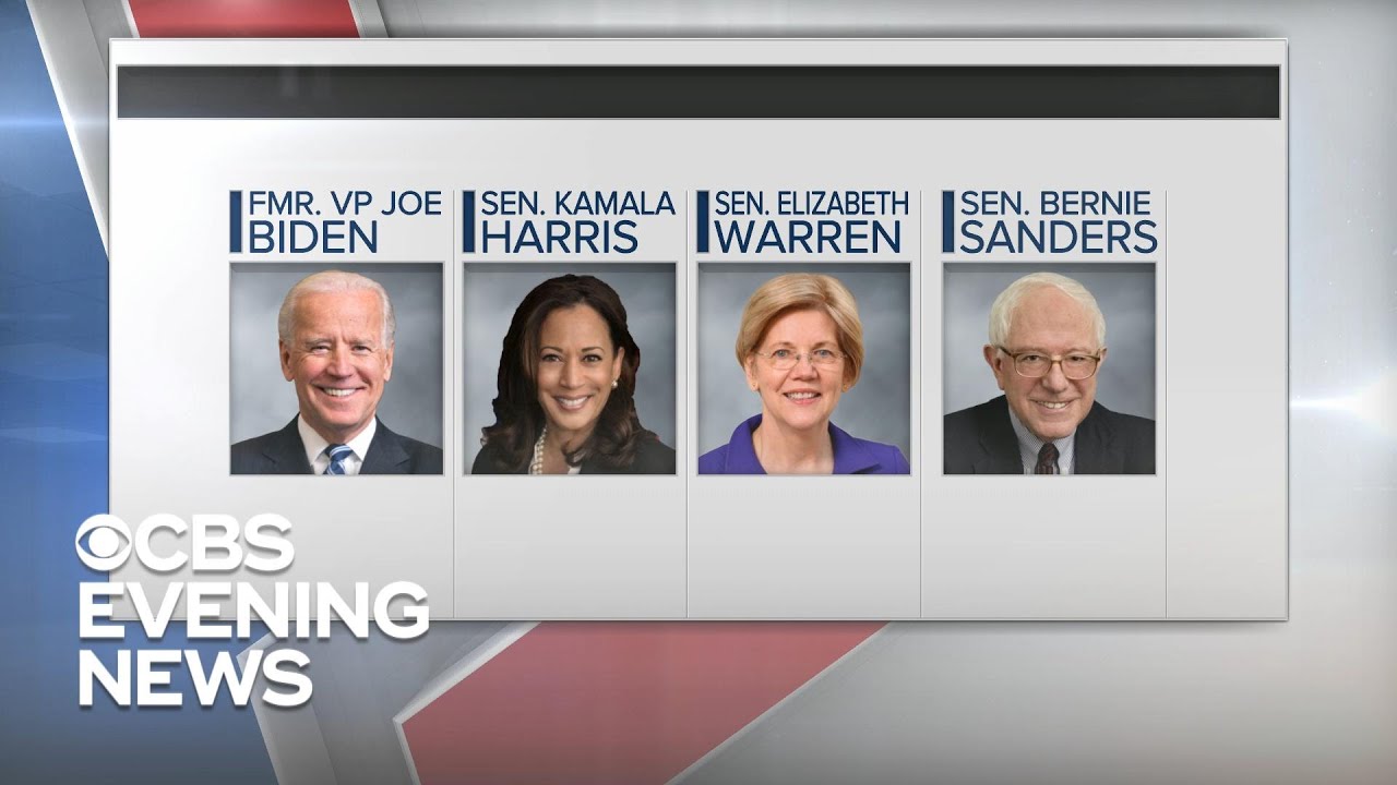 CBS News poll finds Biden leading Democratic candidates - YouTube