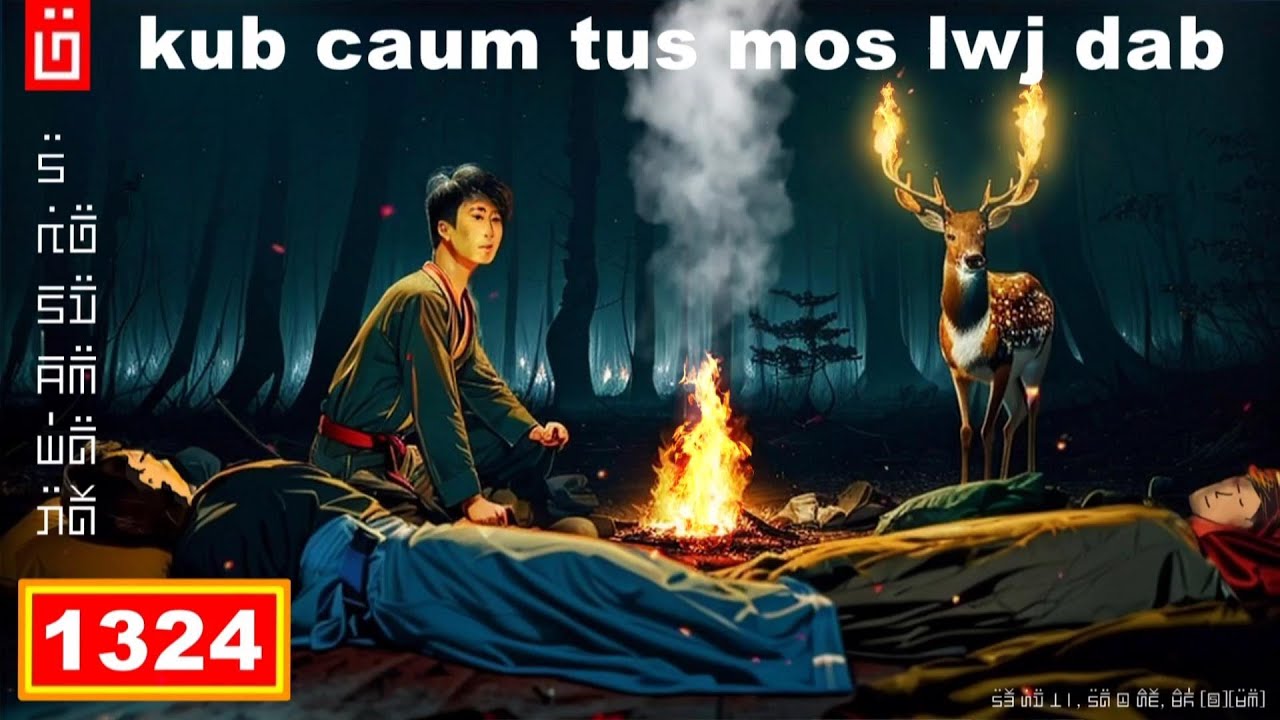 dab hais hmoob - 1323 - kub caum tus mos lwj dab, ป่าผีกวาง, the forest ...
