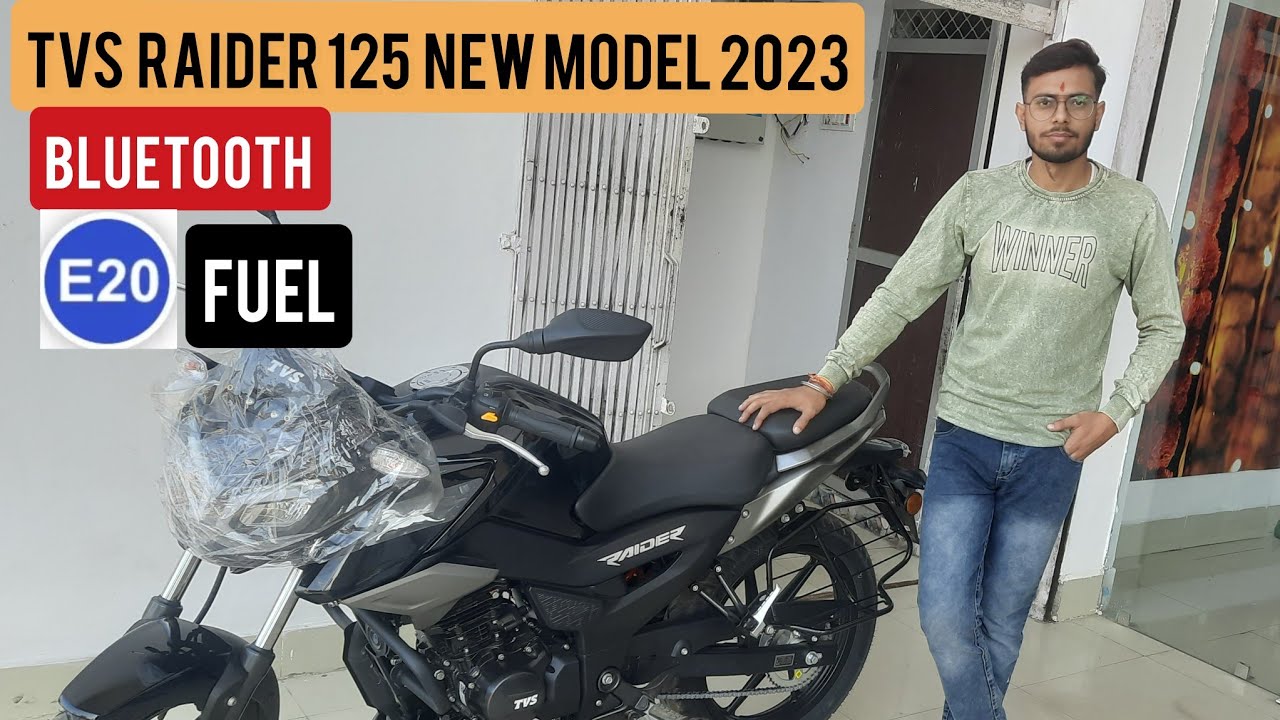 New Tvs Raider 125 in Black color (Black Panther) Top Model 2023 ...