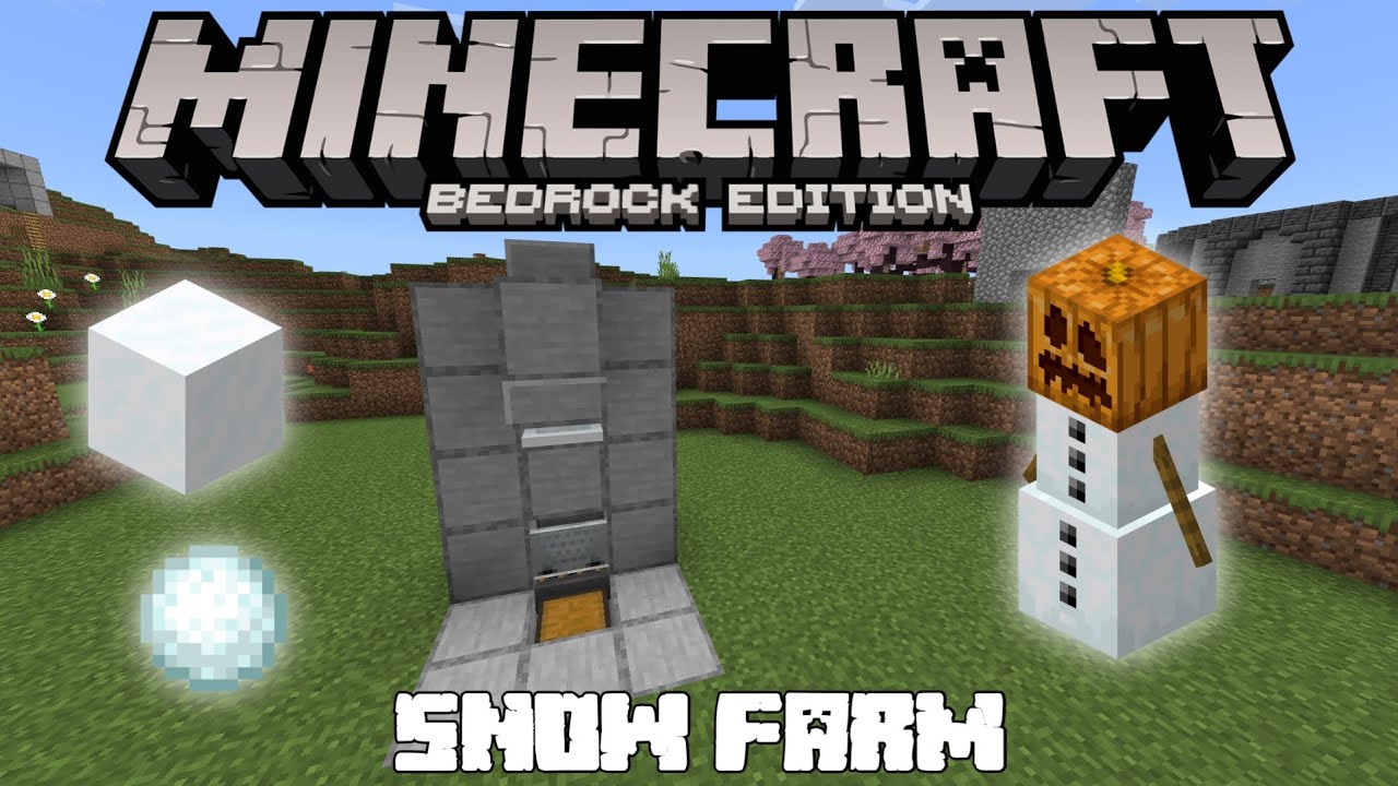 Snow farm minecraft bedrock 1.20! - YouTube