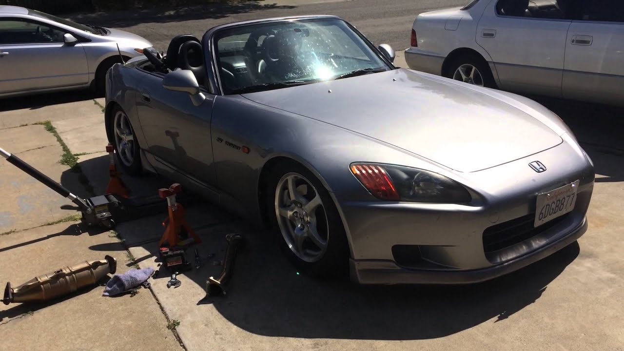 Honda s2000 open headers - YouTube