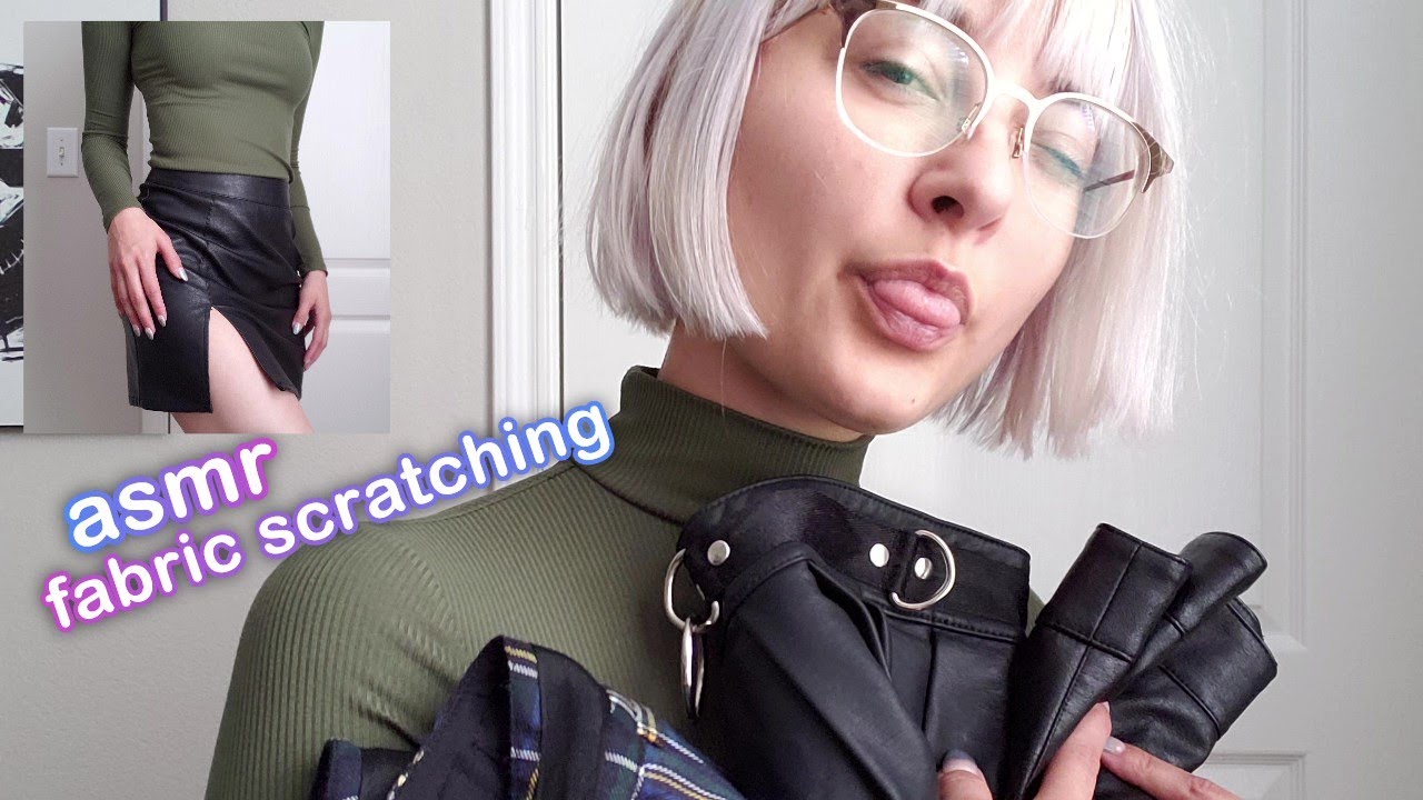 ASMR | Fabric Scratching SKIRT COLLECTION No Talking w/ Hand Rubbing ...