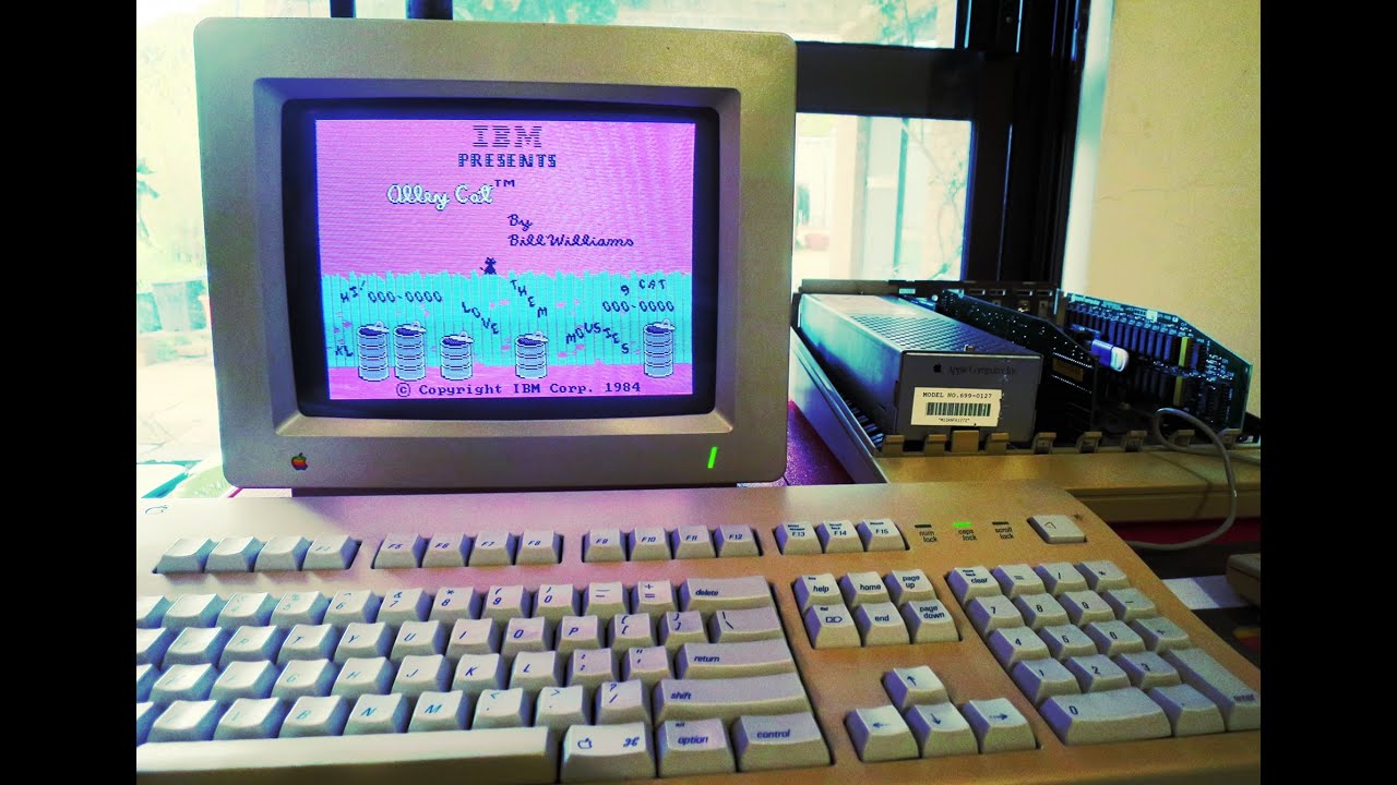 Alley Cat IBM game on Apple IIgs PC TRANSPORTER - YouTube