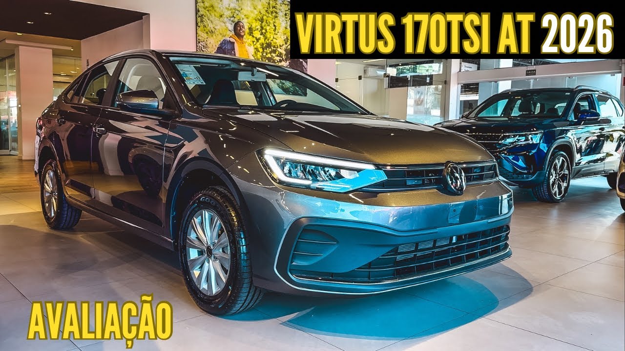 AVALIAÇÃO NOVO VW VIRTUS TSI AT 2026 EM DETALHES - YouTube