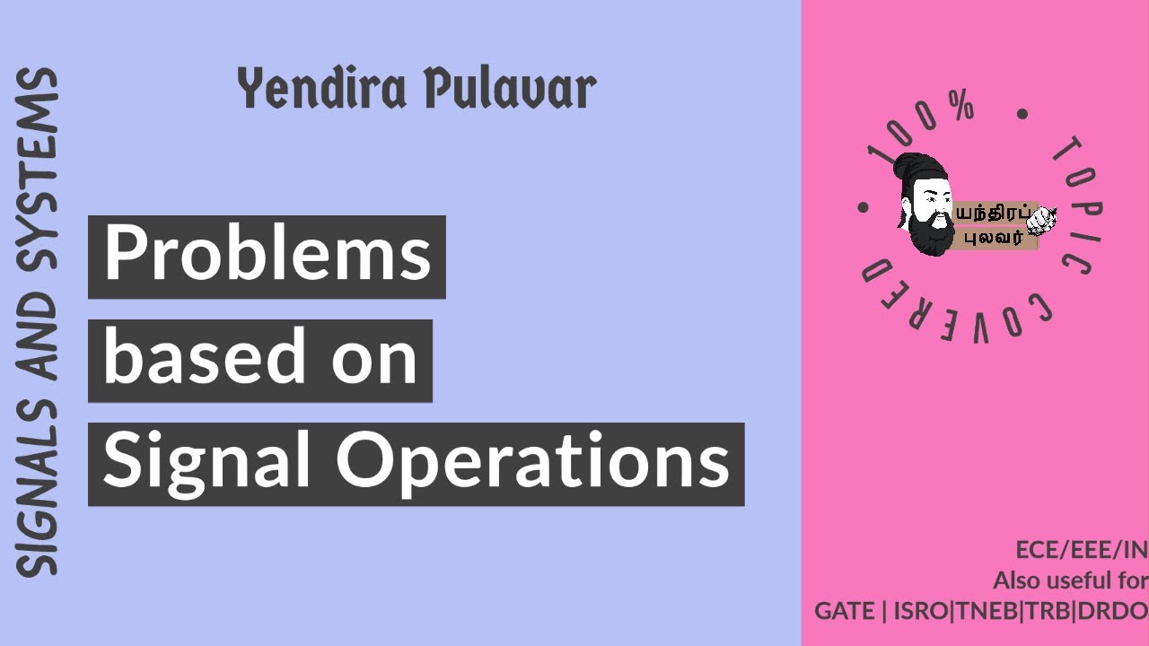 Sketching the Signals based on Signal Operations | Problems based on ...