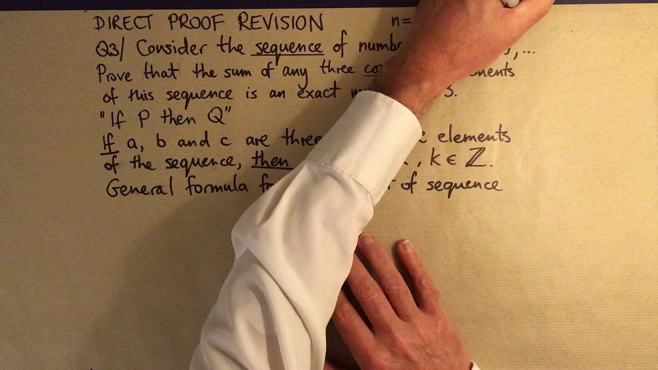 CS103: Direct Proof - Revision Example - YouTube