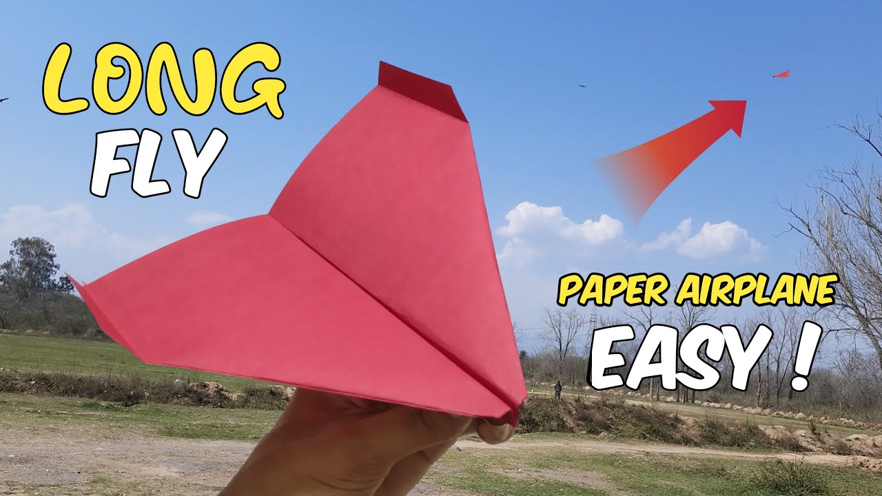 How to make aeroplane with paper | long fly Paper Airplane | How it’s ...