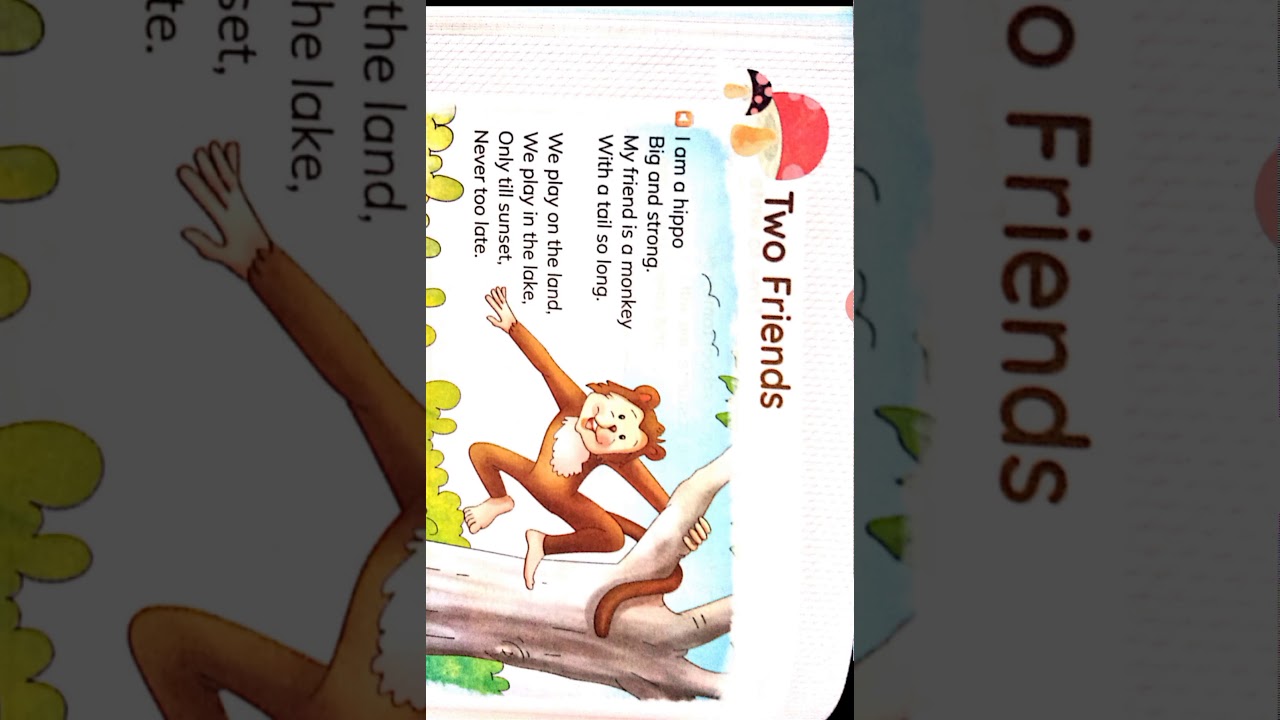 Class 1 Poem- Two friends - YouTube