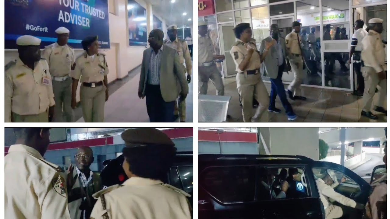 Receiving Former CGIS Babandede at the Airport - YouTube