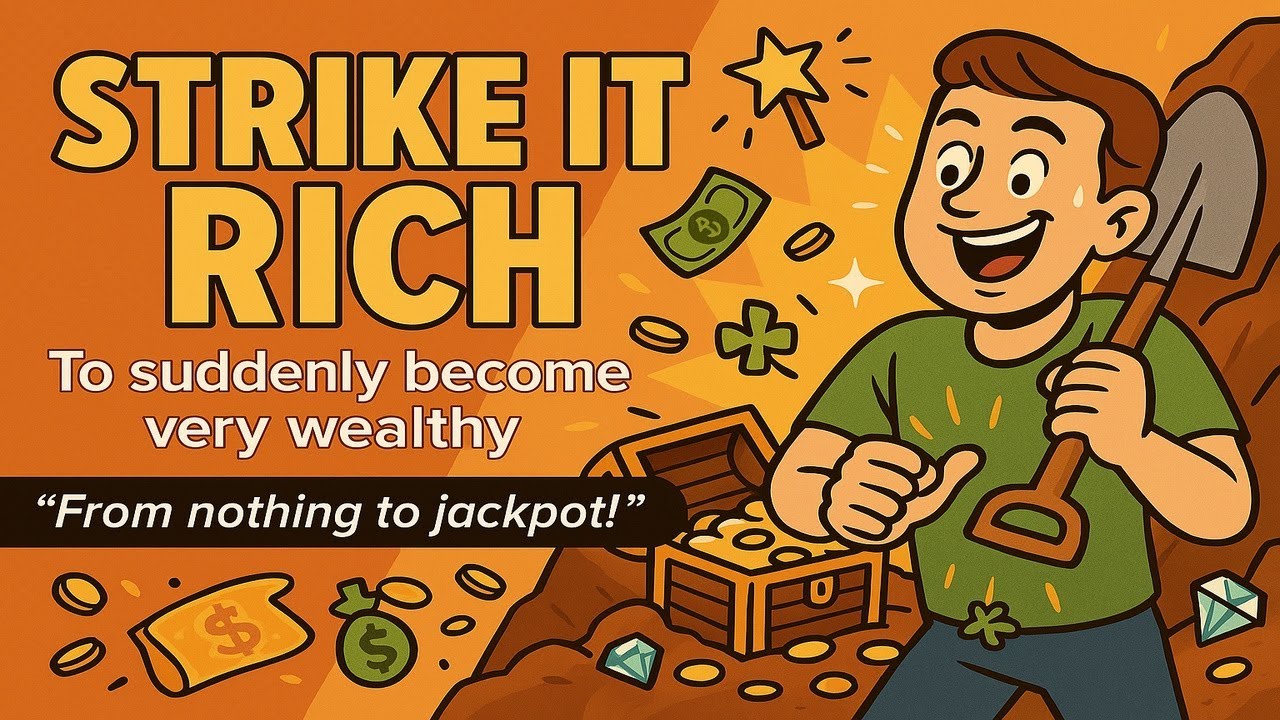 STRIKE IT RICH 💎 | Learn This English Idiom with Stories - YouTube