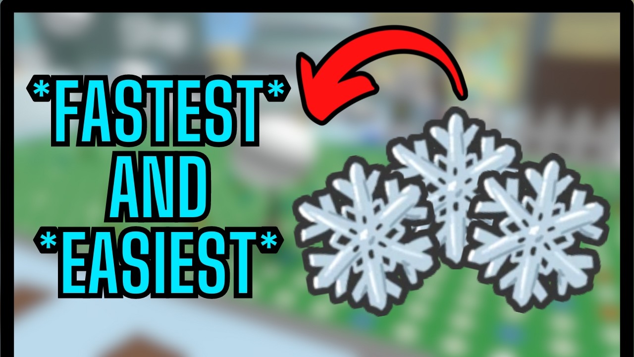 The *FASTEST WAYS* To Get SNOWFLAKES In Bee Swarm Simulator - YouTube