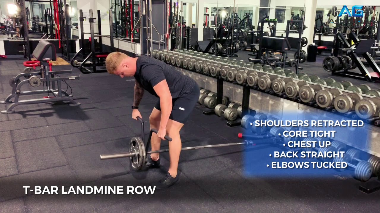 T Bar Landmine Row - YouTube