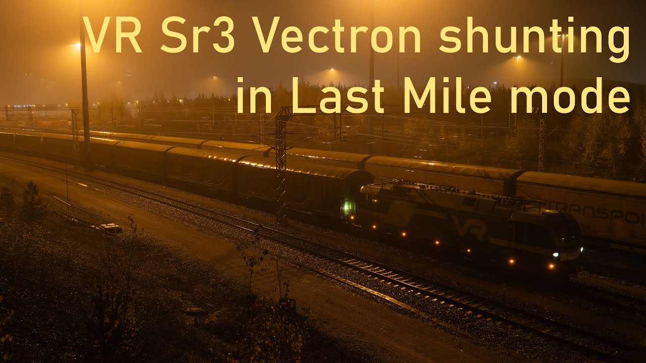 [4K] VR Sr3 Vectron shunting in Last Mile mode - YouTube