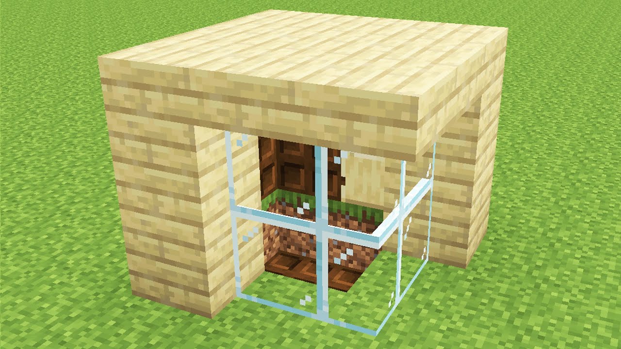 how to make the SMALLEST house in minecraft - YouTube