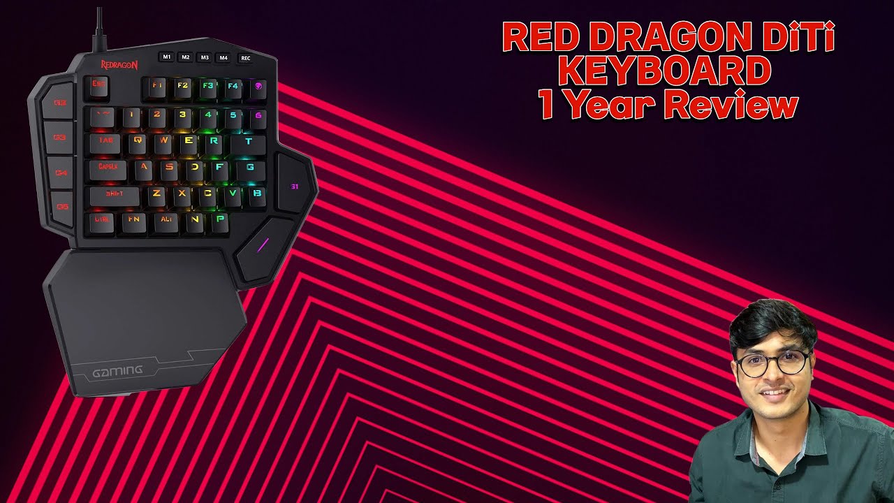 Red Dragon K585 DITI One handed Keyboard after 1year Review- Budget ...