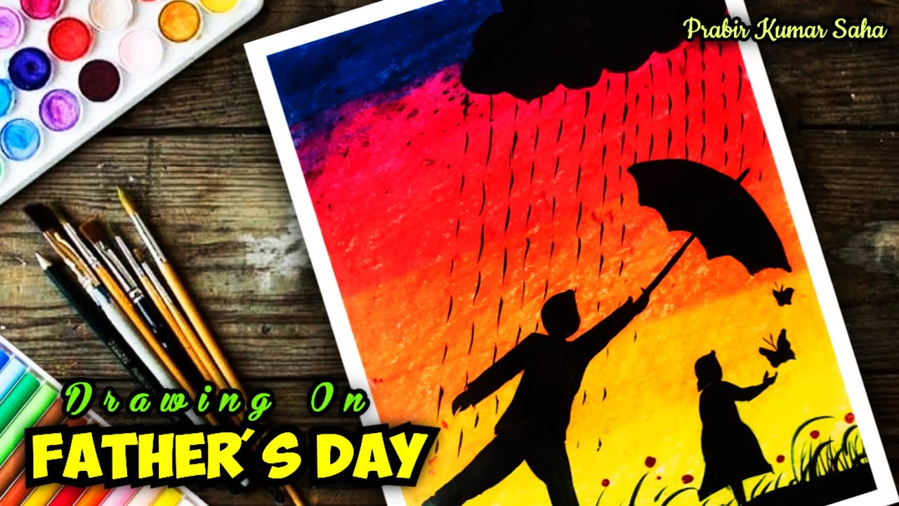Father's Day Drawing // Father's Day Drawing for Begginers // Father's ...